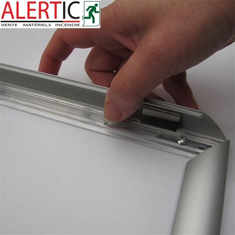 Cadre Aluminium Clic Clac Argent Format A4 Alertic