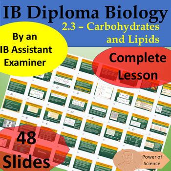 IB Biology Carbohydrates Lipids By IB Assistant Examiner Slides