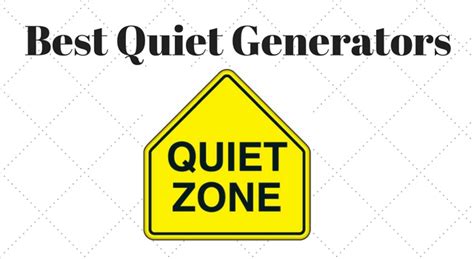 5 Best Quiet Generators GeneratorStop Com