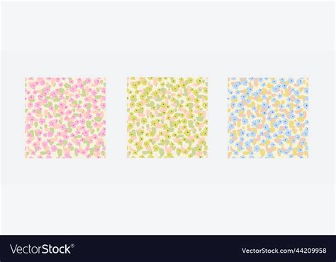 Ditsy Flower Seamless Pattern Royalty Free Vector Image