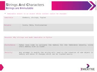 Python Programming Strings PDF