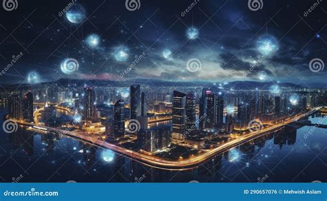 A Photo Of Ai Powered Smart Grid Optimization Stock Illustration