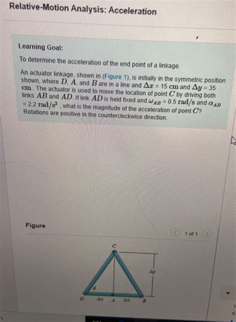 Solved Relative Motion Analysis Acceleration Learning Goal