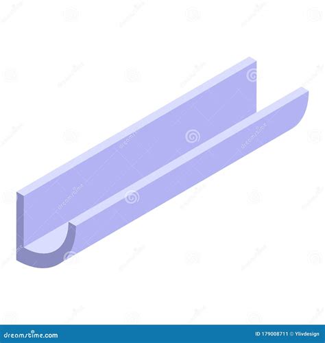 Roof Gutter Icon Isometric Style Stock Vector Illustration Of Drain Drainpipe 179008711