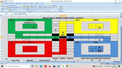 Excel Ludo Coding Video 1 Excel Excelvba Excelmacro Excelmacros