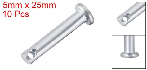Flat Hinge Single Hole Clevis Pins 5mm X 35mm Flat Head Zinc Plating