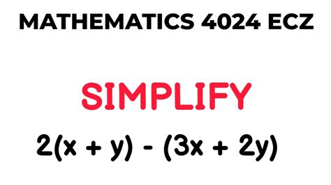 Mathematics Algebra Simplification Youtube