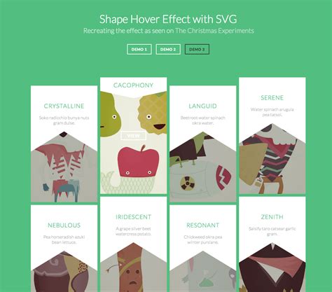 Shape Hover Effect With Svg Recreating The Effect As Seen On The Christmas Experiments