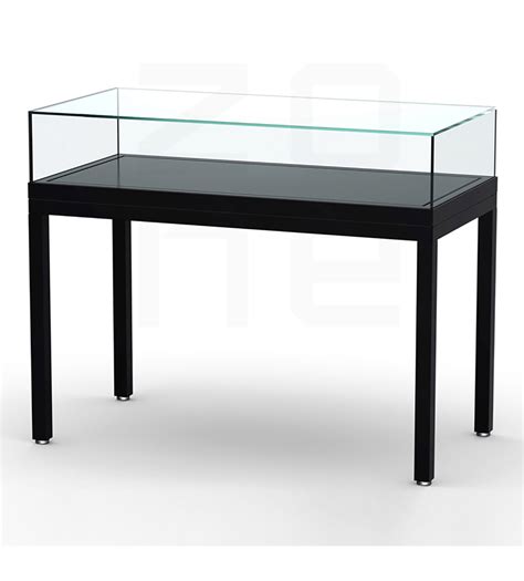 Glass Display Case With Panel Legs