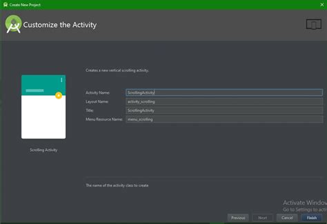 How To Work With Scrolling Activity In Android
