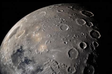 Premium Ai Image Closeup Of Moon With Craters And Other Features Visible Created With