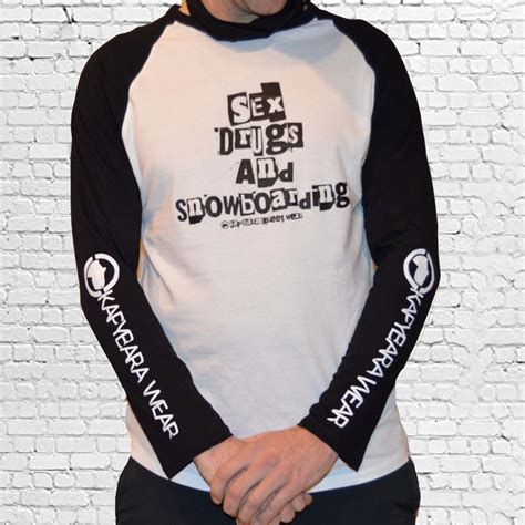 Tričko S Dlouhým Rukávem Kapybara Wear Sex Drugs And Snowboarding Kapybarawear