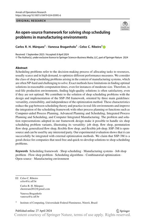 An Open Source Framework For Solving Shop Scheduling Problems In