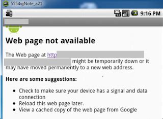 Android Development Resolved Android Webview Web Page Not Available