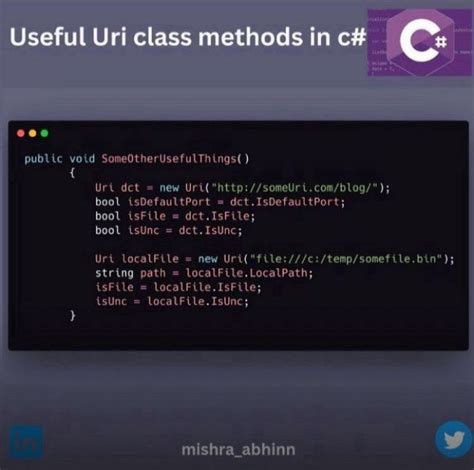 Abhinn Mishra On Linkedin Csharp Dotnet Uri