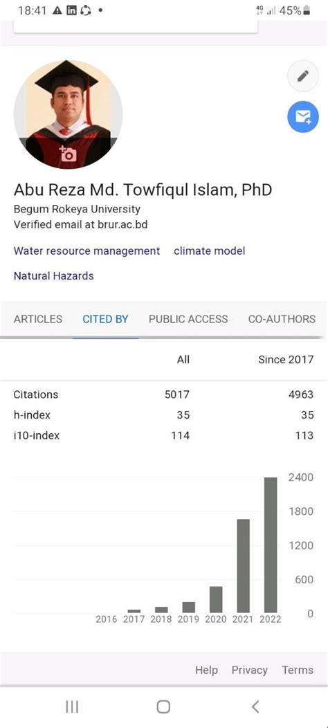 Alhamdulillah Just Citations Crossed 5000 Landmark Thanks Go To All The Colleagues