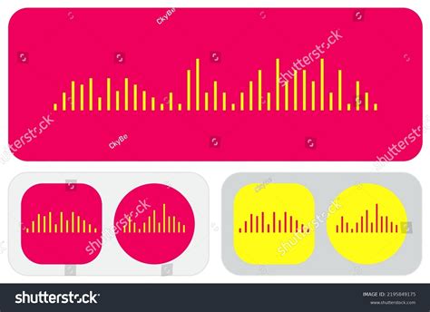 Sound Wave Eq Equalizer Icons Widget Stock Vector Royalty Free