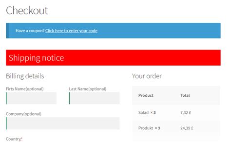 Shipping Notice Woocommercecheckout Page ️ How To Add Octolize