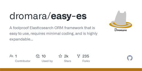 GitHub Dromara Easy Es A Foolproof Elasticsearch ORM Framework That Is Easy To Use Requires