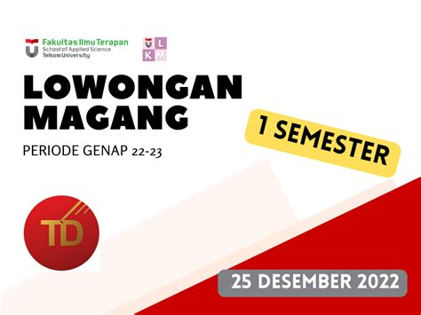 lowongan magang 1 semester pt tabel data informatika lkm fit