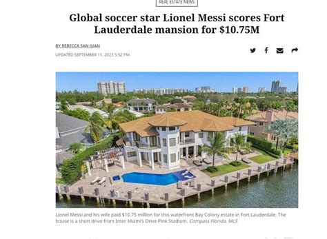 هزینه ۵۰۰ میلیاردی مسی برای خرید خانه در آمریکا عکس مشرق نیوز