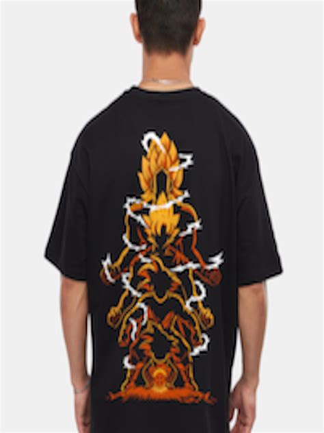 Buy Crazymonk Men Evolution Of Goku Printed Anime Oversized Cotton T