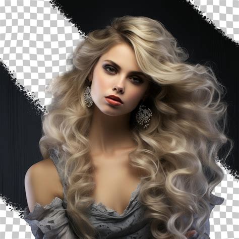 Premium Psd Gorgeous Seductress With Stunning Hair And Makeup