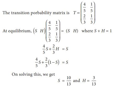 Transition Probability Matrices Solved Example Problems