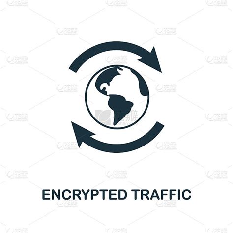 加密流量图标。创意元素设计从图标集合。像素完美的加密流量图标，用于网页设计，应用程序，软件，打印使用素材 花瓣网