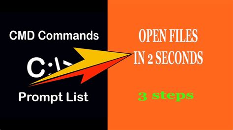 Open Files Using Command Prompt Or Cmd Youtube