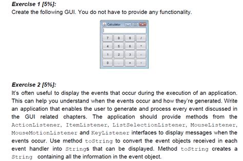 Solved Exercise 1 5 Create The Following Gui You Do Not