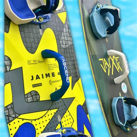 Tall Kiteboard Handle Custom Engraved Multi Colored Kiteboarding