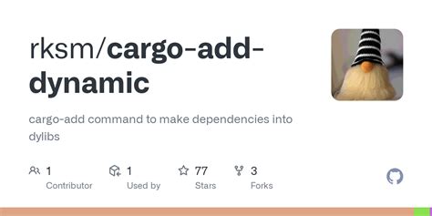 GitHub Rksm Cargo Add Dynamic Cargo Add Command To Make Dependencies Into Dylibs
