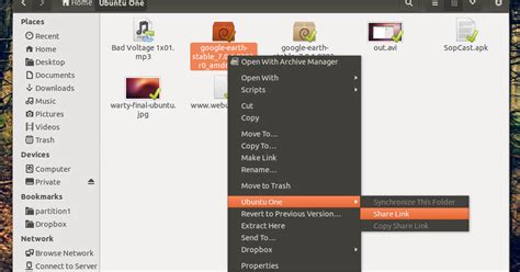 Get The Ubuntu One Nautilus Integration Back In Ubuntu 13 10 Web Upd8 Ubuntu Linux Blog