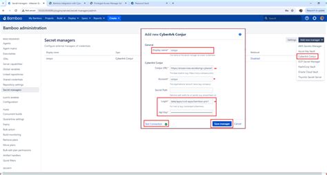 Atlassians Bamboo Integration With Cyberarks Conjur Cloud Secrets