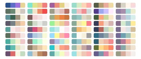 Vector Color Palette Set Design Template 14398509 Vector Art At Vecteezy