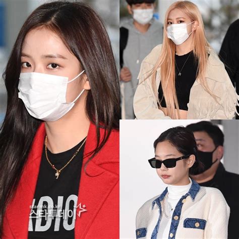 200221 Jisoo Jennie And Rosé Incheon Airport R Blackpink