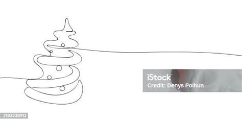 별과 공이 있는 크리스마스 트리의 한 선 그림입니다 연속 라인 크리스마스 한 줄 아이콘입니다 벡터 일러스트 레이 션 12월에 대한 스톡 벡터 아트 및 기타 이미지 Istock
