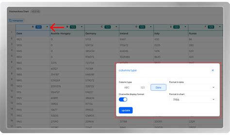 Creating A Stacked Area Chart Visualizing U S Migration Trends