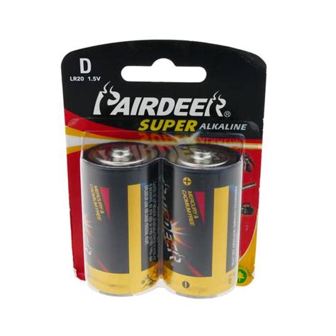 D LR20 1.5V alkaline battery 2 units - Cablematic
