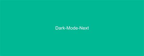 Dark Mode Next