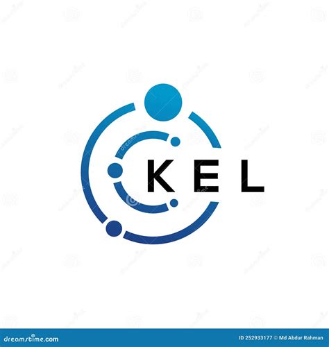 Kel Letter Technology Logo Design On White Background Kel Creative