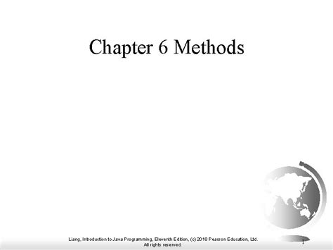 Chapter Methods Liang Introduction To Java Programming