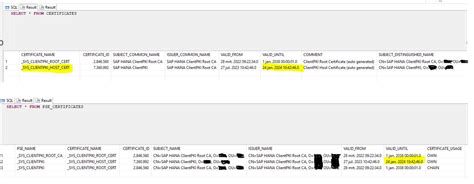 Hana Alert Id 130 Check Own Certificate Expiration Sap Community