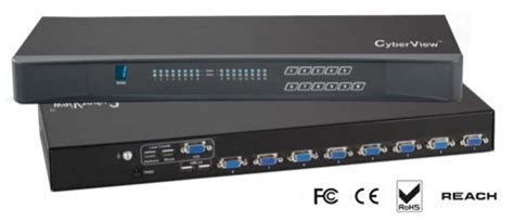 Cyberview Port DB VGA USB KVM Switch With USB Hubs