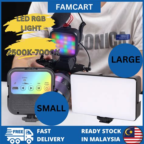 Ready Stock Proocam Wl Large Small Led Rgb Video Light For Camera Phone Shooting Studio