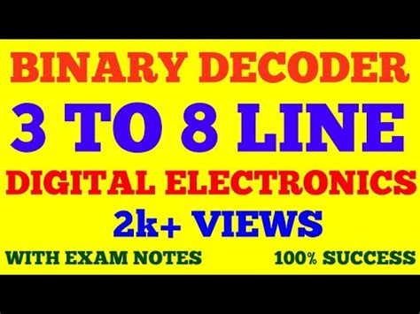 3 TO 8 DECODER || 3 × 8 DECODER || BINARY DECODER || DIGITAL ...