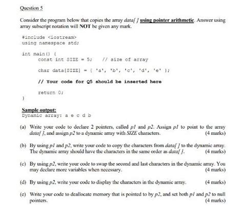 Solved Questions Consider The Program Below That Copies The
