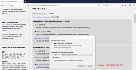 How To Install PHP On Windows TestingDocs