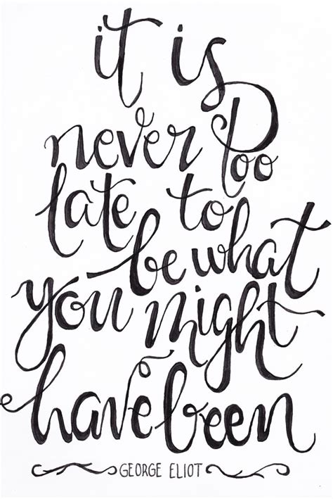 George Eliot Quote Latest Sketch To Print